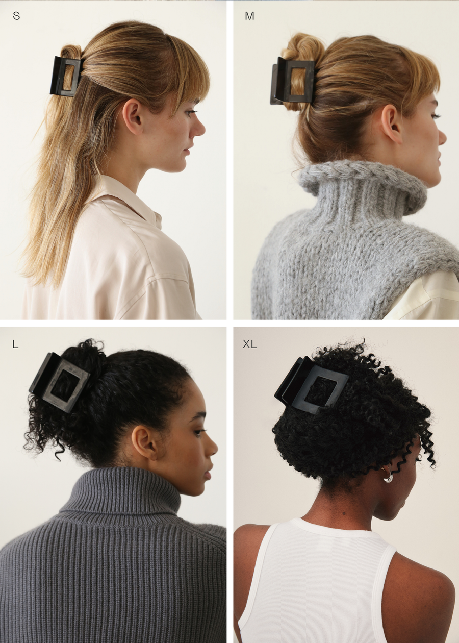 Soul Clip in Black | Kōv Essentials - Large hair clip for thick hair