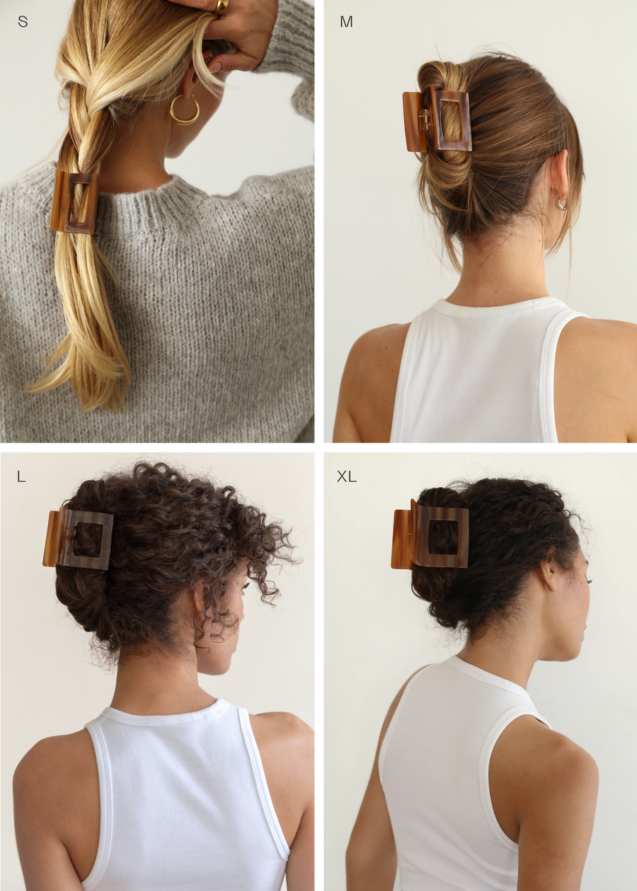 Soul Clip in Honey | Kōv Essentials - Large claw clip for thick hair